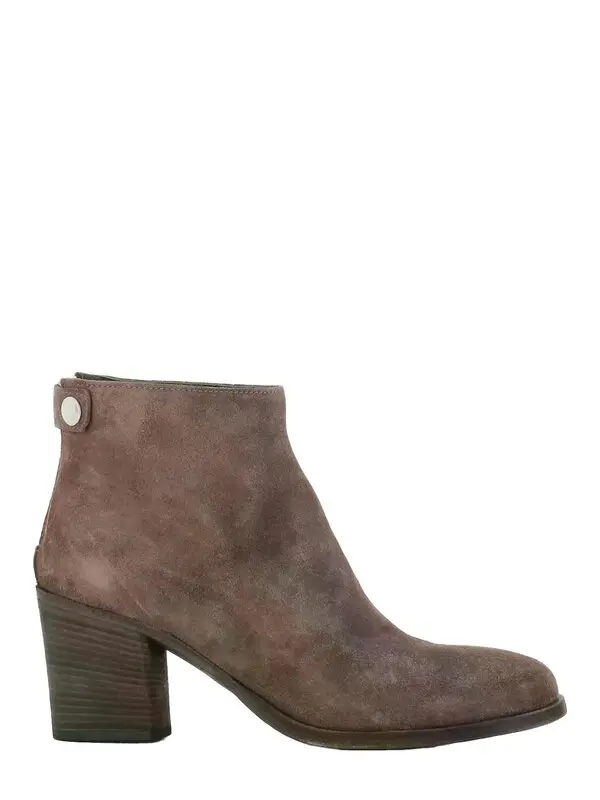 Officine Creative Zip-detail Block-heel Ankle Boots - Brown