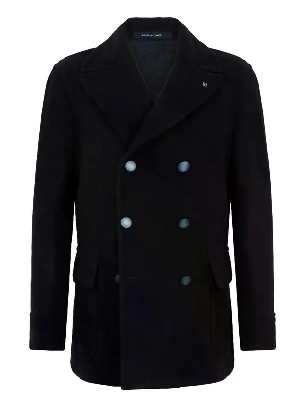 Tagliatore Double-breasted Pea Coat - Blue
