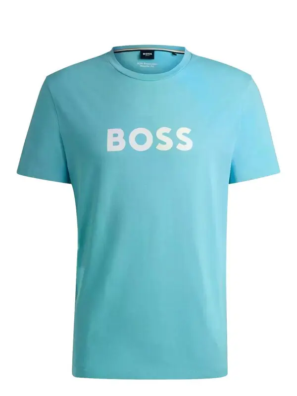 BOSS Logo-print T-shirt - Blue
