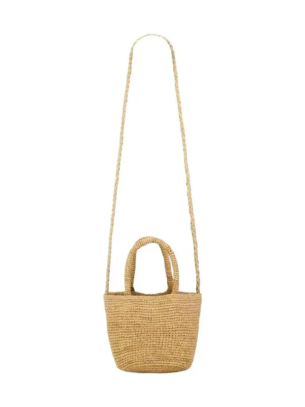 Manebí Raffia Shoulder Bag - Neutrals
