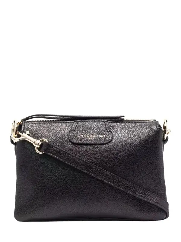 LANCASTER Leather Shoulder Bag - Black