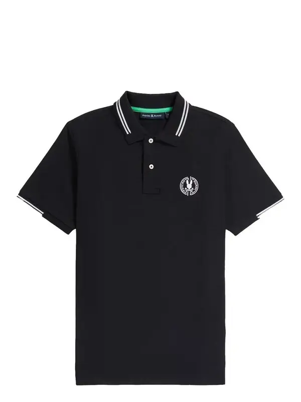 Psycho Bunny Logo-embroidered Polo Shirt - Black