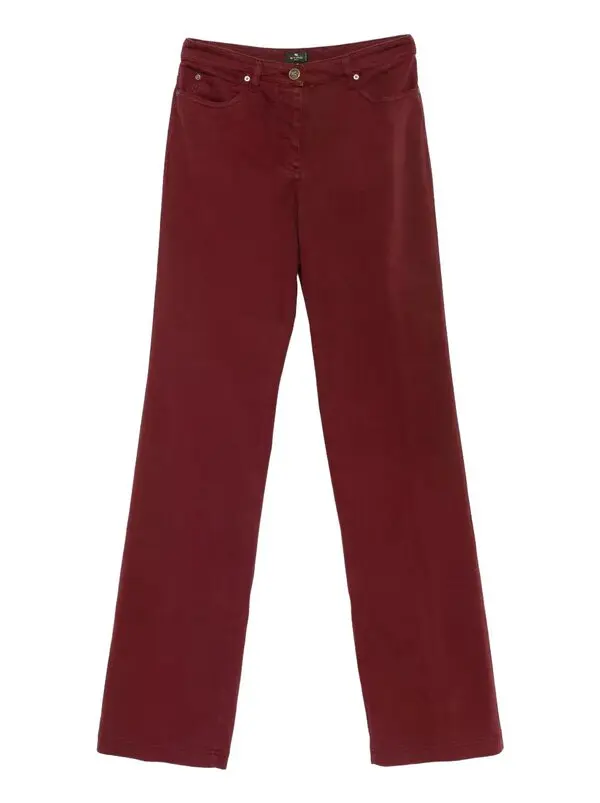 Etro Five-pocket Straight Leg Jeans - Red