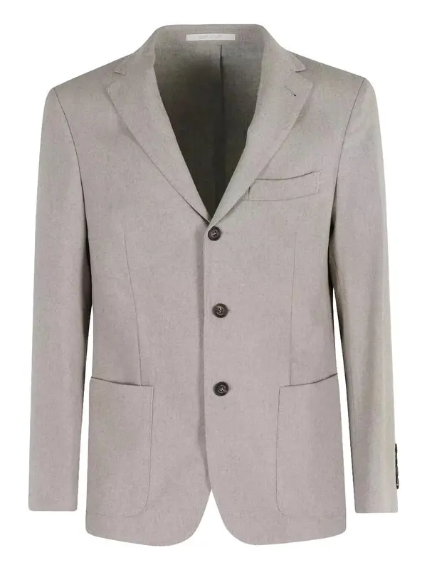 Eleventy Three-button Patch-pocket Blazer - Neutrals