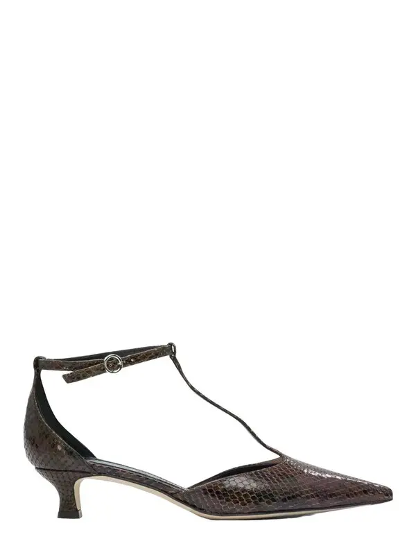 AeydĒ Liz T-bar Pumps - Brown