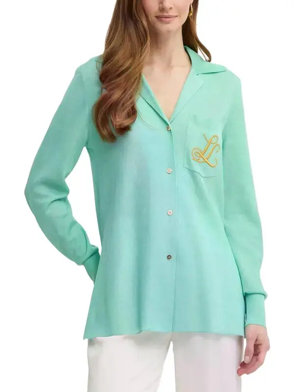 Luisa Spagnoli Embroidered Pocket Shirt - Green