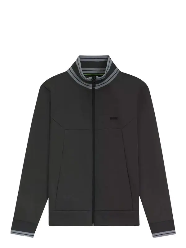 BOSS Paneled Zip-up Track Jacket - Grey