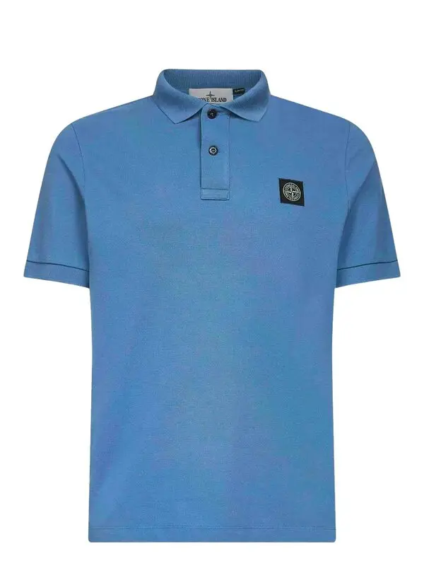 Stone Island Compass-logo Polo Shirt - Blue