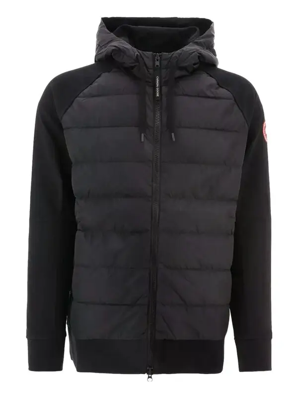 Canada Goose Quilted Hooded Jacket - Black