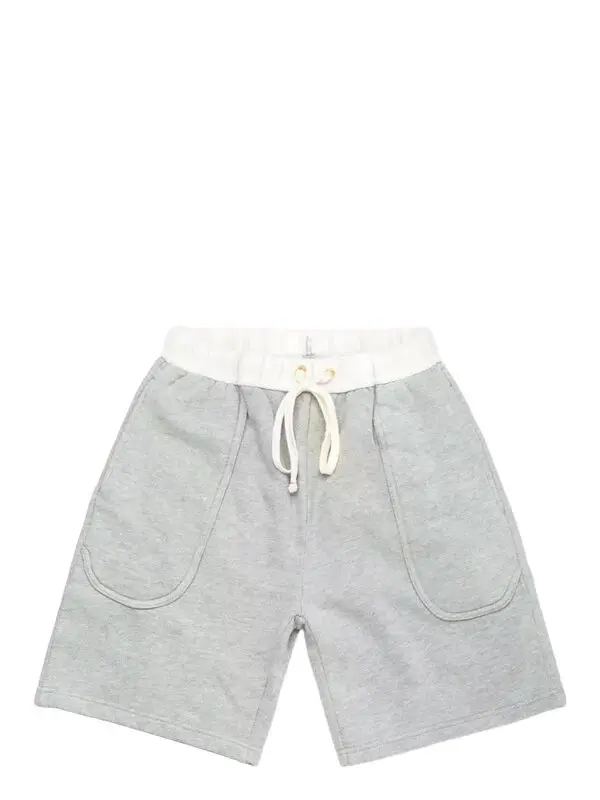LES TIEN Cotton Drawstring Shorts - Grey