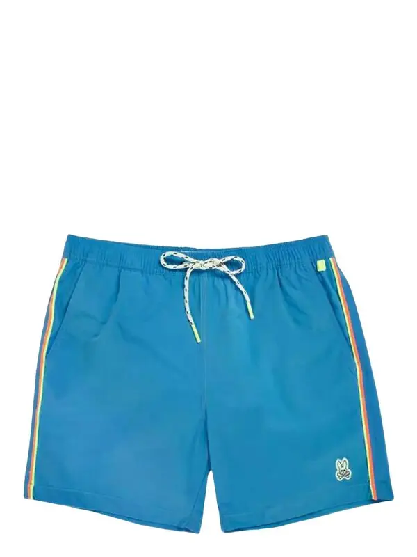 Psycho Bunny Side-stripe Swim Shorts - Blue