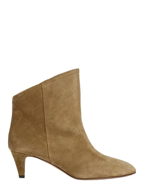 Isabel Marant Dripi Suede Ankle Boots - Taupe