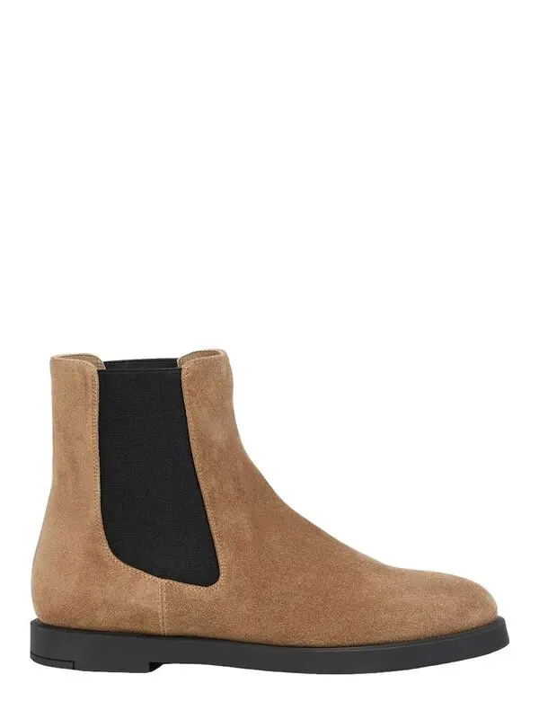 STUART WEITZMAN Izzie Suede Chelsea Boots - Camel