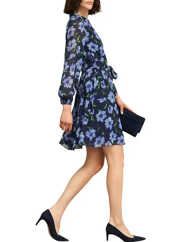 HOBBS LONDON Gracie Floral Print Dress - Midnight Multi