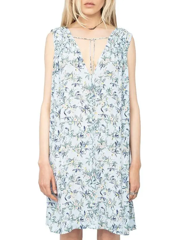 Zadig&Voltaire Short Viscose Dress - Cloud