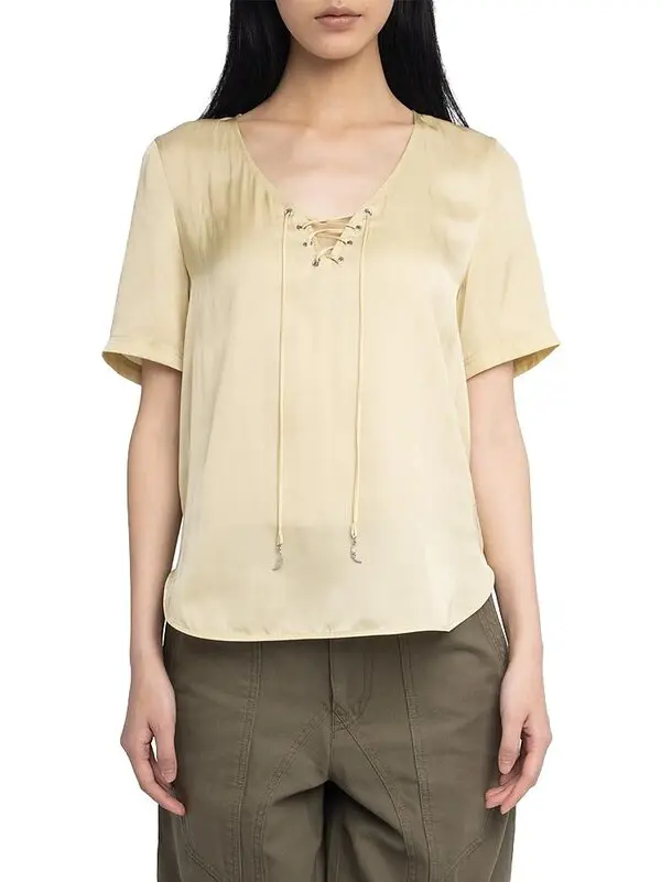 Zadig&Voltaire Terzo Satin Top - Blond