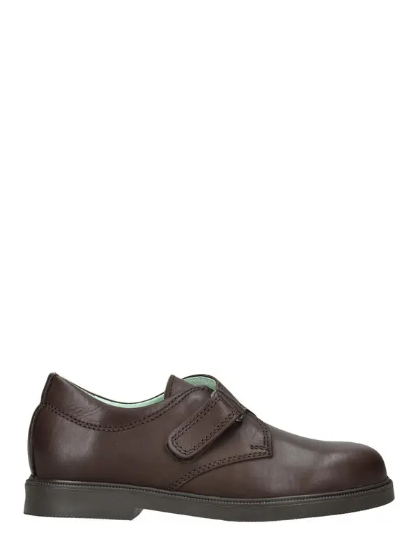 PAPOUELLI Leather Fergus Shoe - Brown