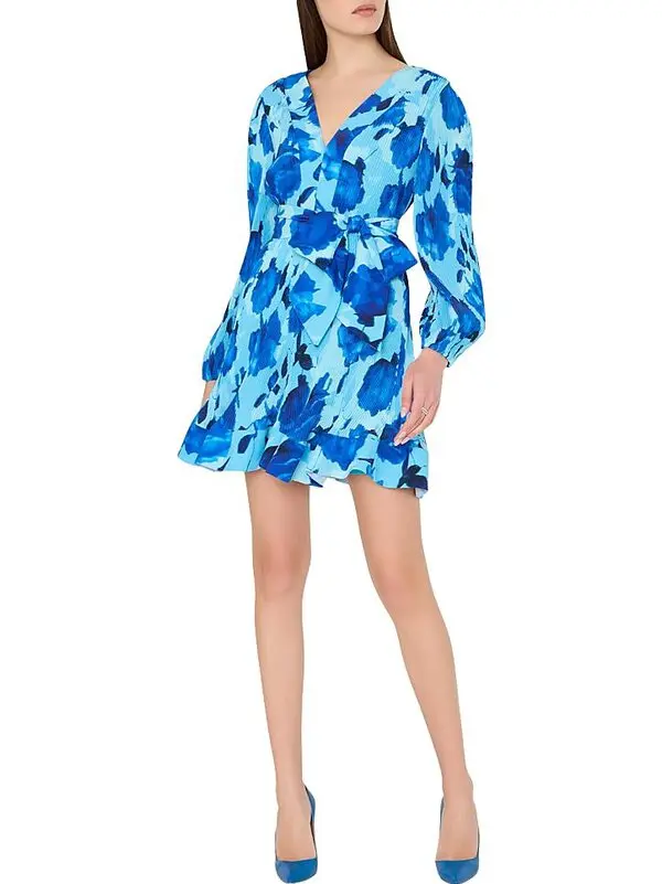 MILLY Liv Minidress - Blue Multi