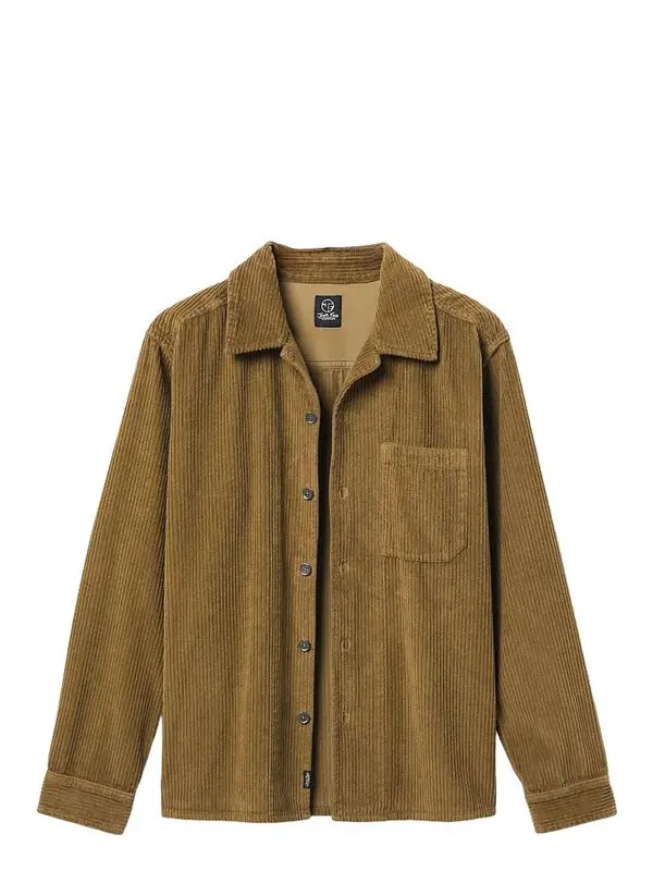 Junk Food Clothing Cord Easy Shirt - Washed Leather