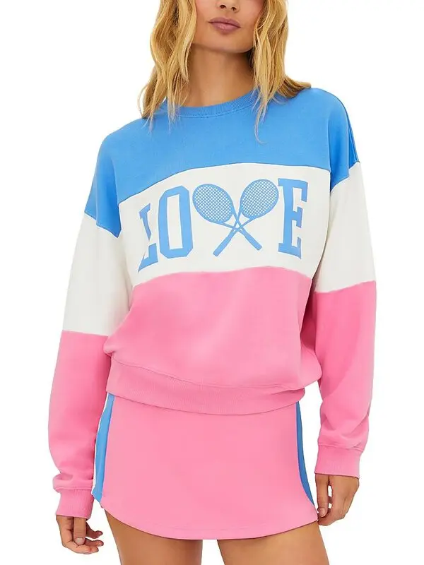 Beach Riot Devyn Oversized Sweatshirt - Cosmos Colorblock