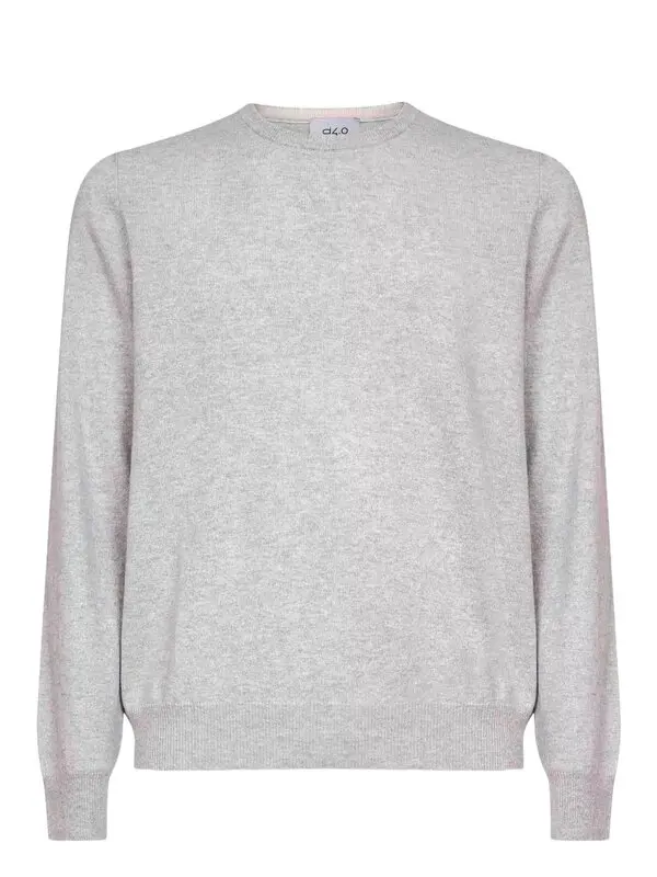D4.0 Ribbed Crew-neck Sweater - Grey