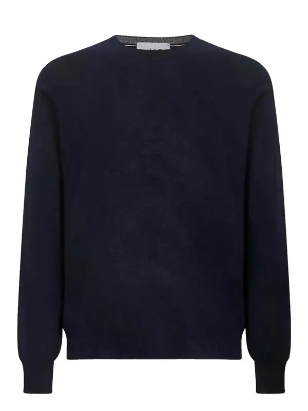 D4.0 Ribbed Crew-neck Sweater - Blue
