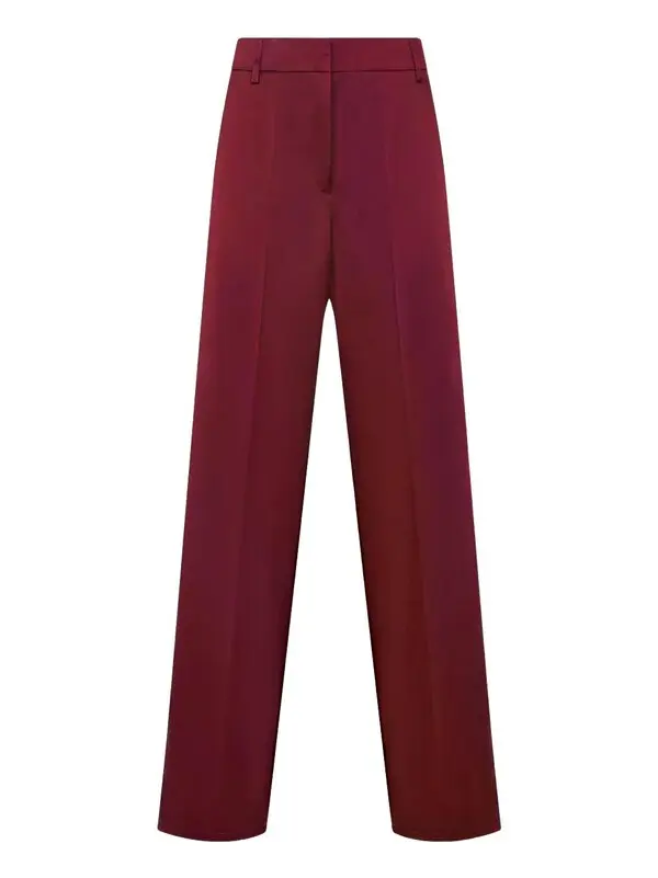 BLANCA VITA Pressed-crease Trousers - Red