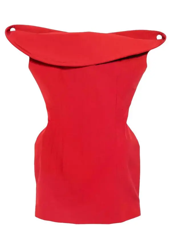 Magda Butrym Off-shoulder Mini Dress - Red