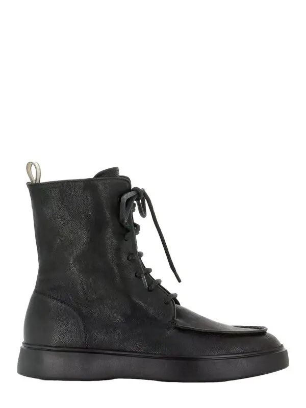 Officine Creative Lace-up Leather Combat Boots - Black