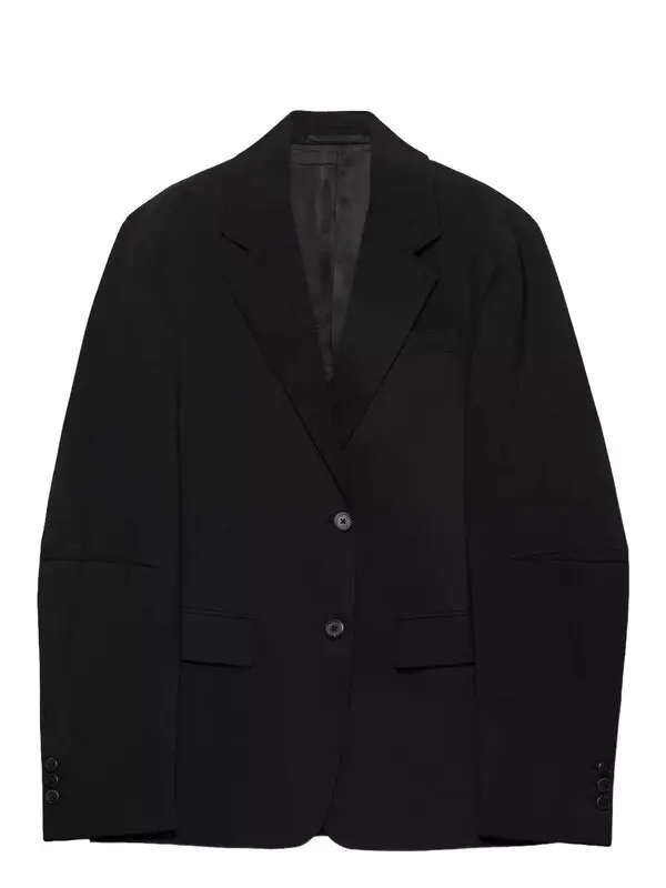 Prada Notch-lapel Wool Blazer - Black