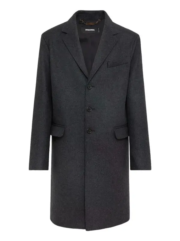 Dsquared2 Tailored Easy Coat - Black