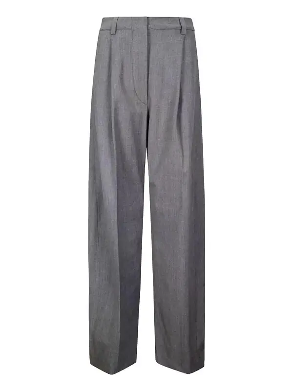 THELATEST Pleated Trousers - Grey