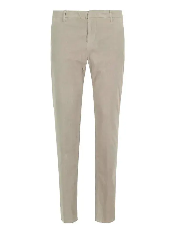 DONDUP Logo-patch Trousers - Neutrals