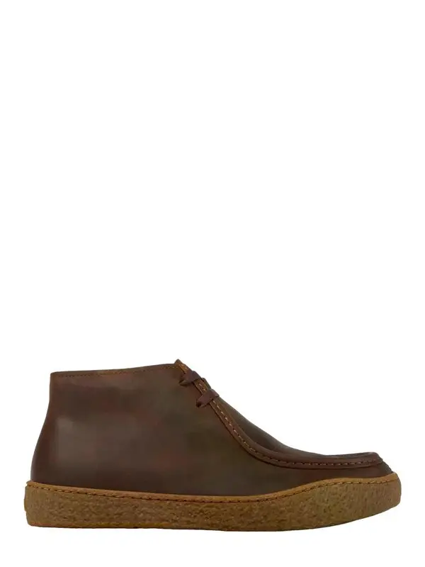 Camper Leather Lace-up Boots - Brown