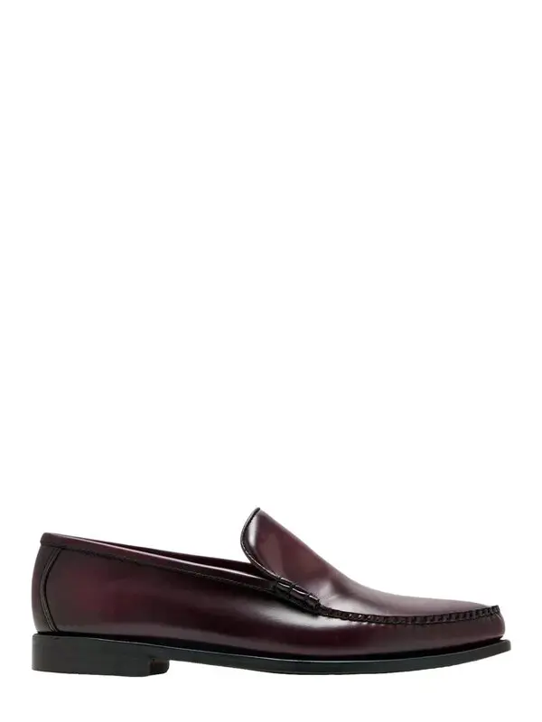 G.H.BASS Leather Loafers - Red