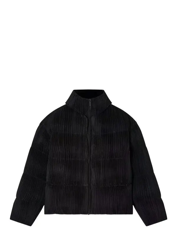 Emporio Armani Pleated Puffer Jacket - Black