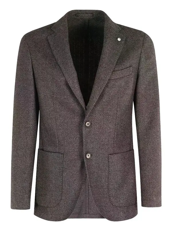 L.B.M. Single-breasted Blazer - Brown