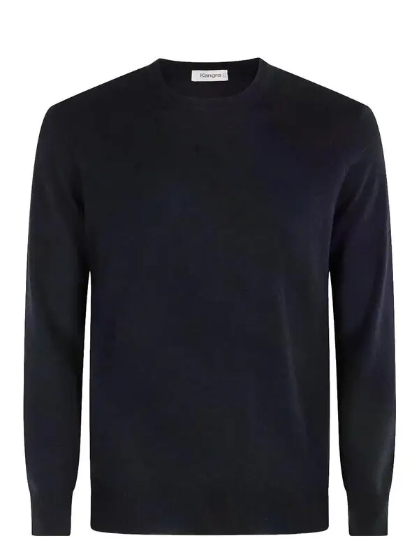 KANGRA Wool Crew Neck Sweater - Blue