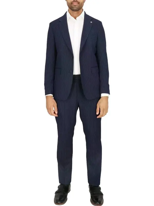 Scotch & Soda Pinstripe Suit - Blue