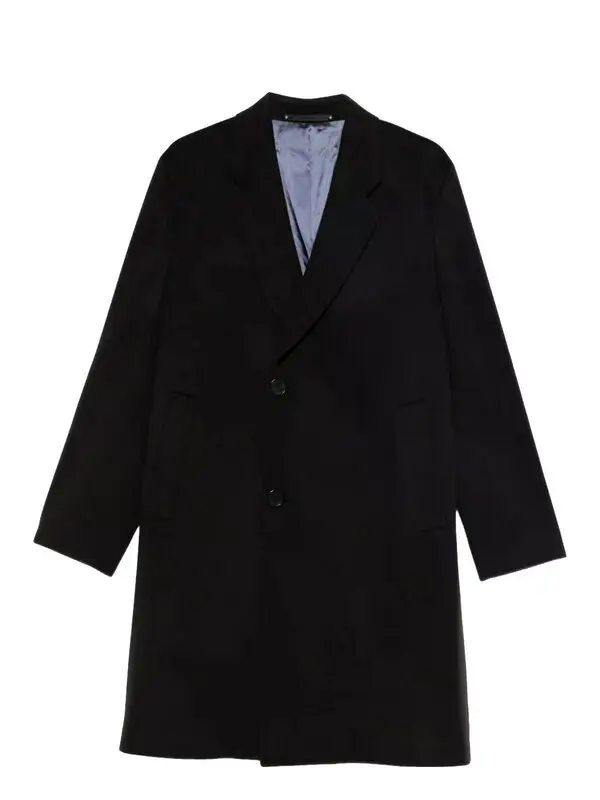 Paul Smith Button-fastening Coat - Black