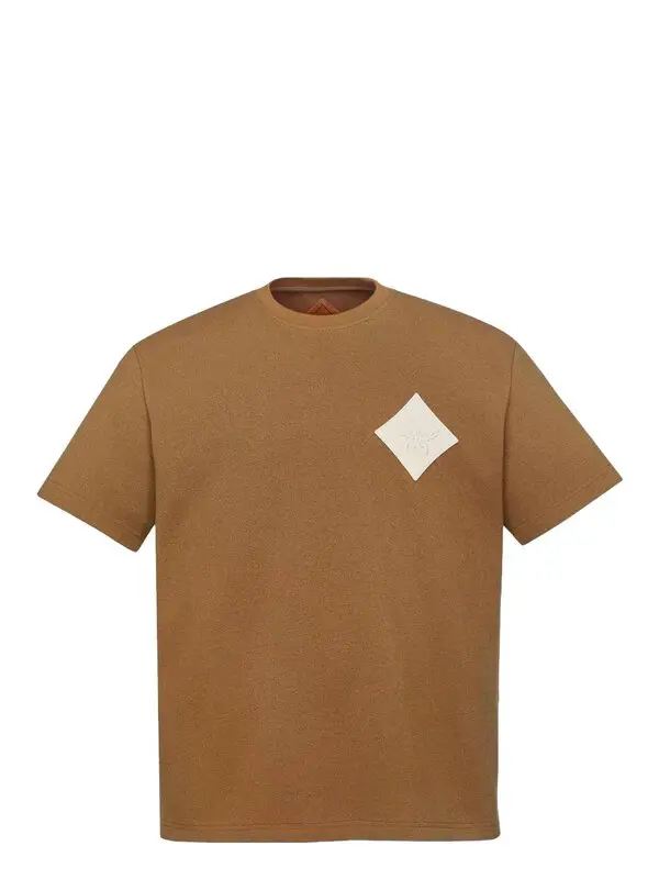 Mcm Logo-patch T-shirt - Brown
