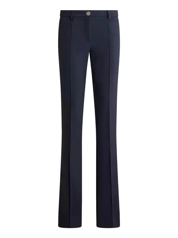 Etro Button-fastening Flared Trousers - Blue