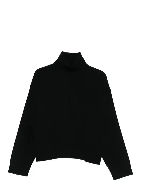 ALLUDE Turtleneck Sweater - Black