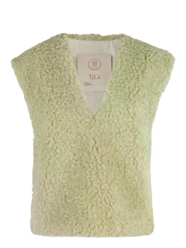 TELA V-neck Vest - Green