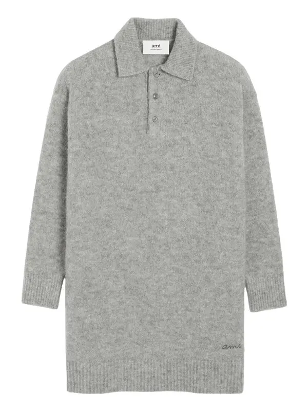 Ami Polo Dress - Grey