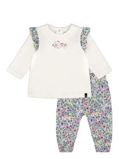 DEUX PAR DEUX Organic Cotton Top And Muslin Pants Set - Off-white
