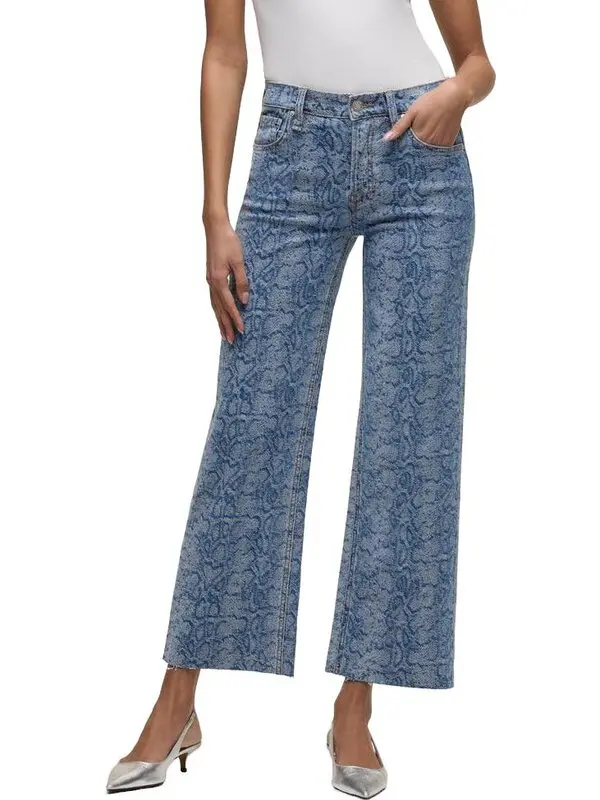 Hudson Jeans Rosie High-rise Wide Leg Ankle Jean - Venom