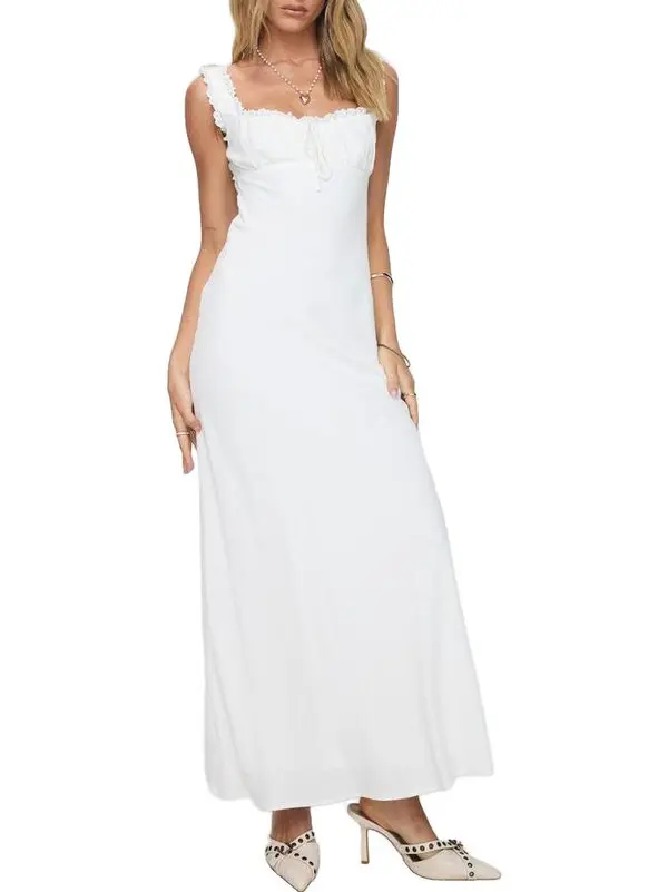 Princess Polly Lillette A-line Dress - White