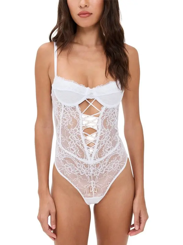 MUCCI Aryanna Thong Bodysuit - Bianca