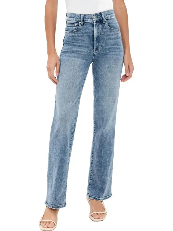 LE JEAN 90's Straight Ankle Mid-rise Jeans - Big Chill